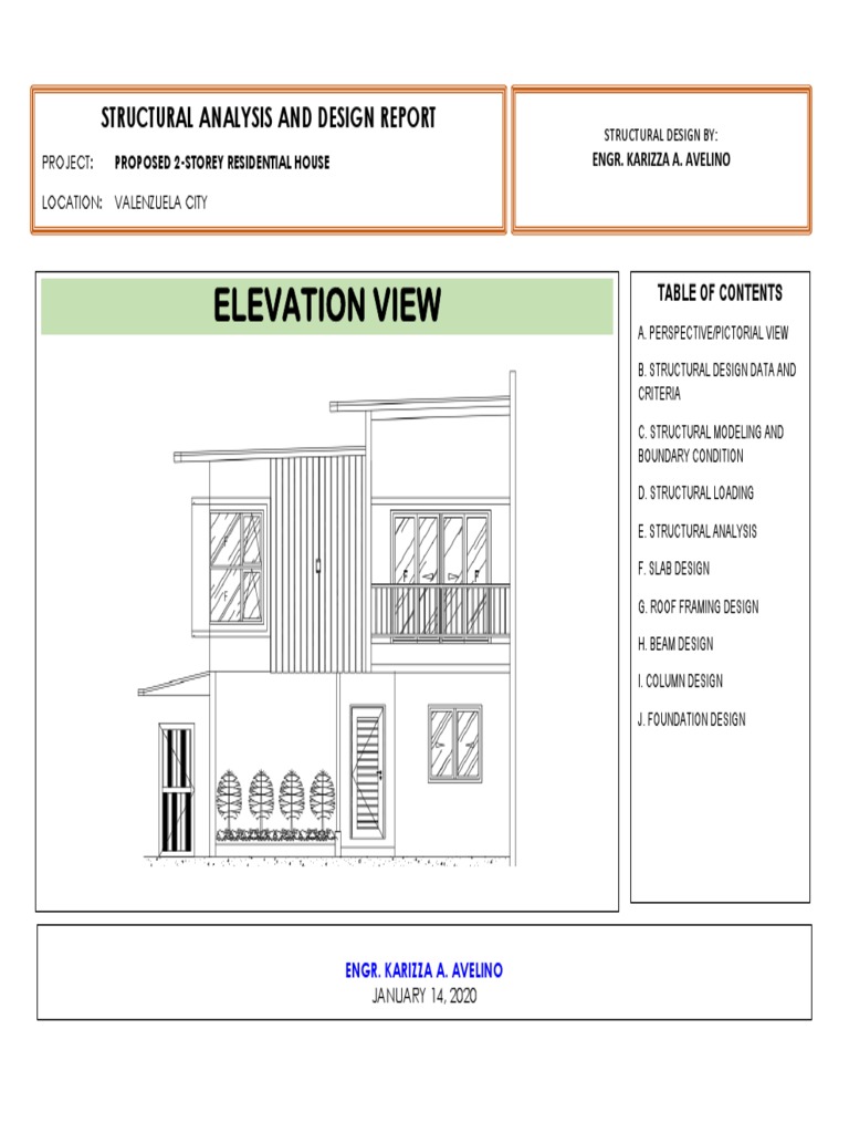 Structural Report | PDF | Strength Of Materials | Structural Load