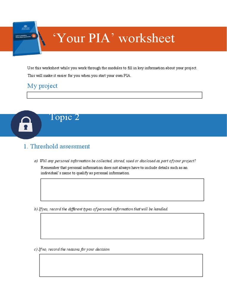 Your Pia Worksheet | PDF | Privacy | Information