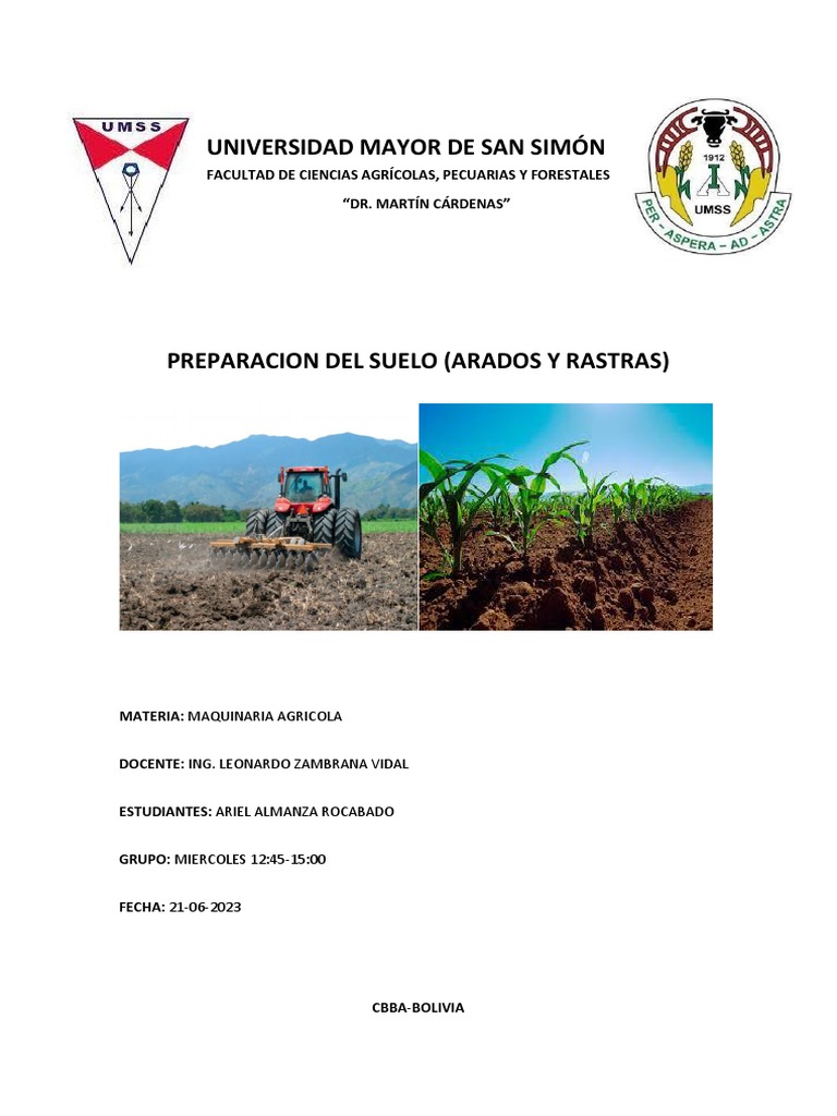 Preparacion Del Suelo | PDF | Suelo | Agricultura