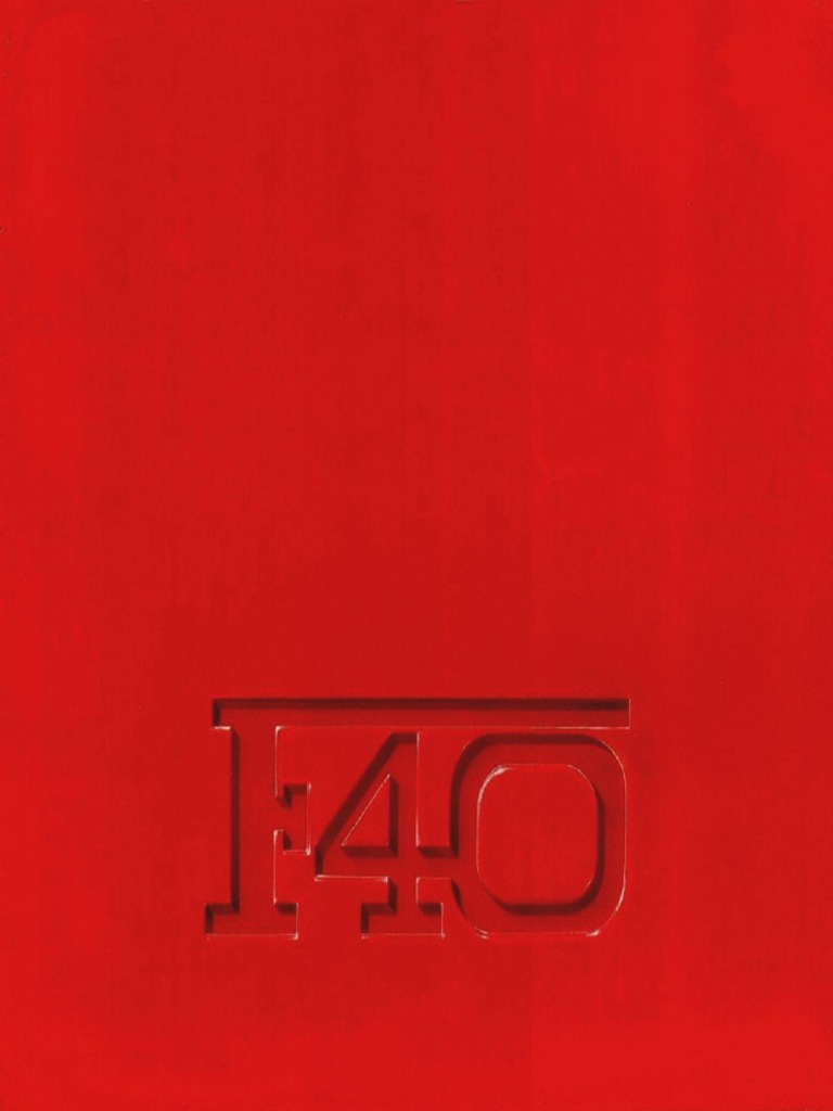 Ferrari - Int F40 - 1987 | PDF