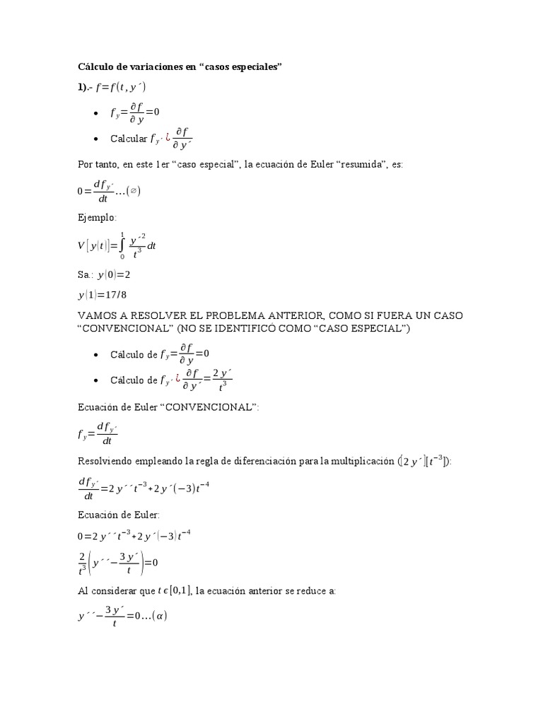 Cálculo de Variaciones-CLASE2 | PDF | Ecuaciones | Objetos matemáticos