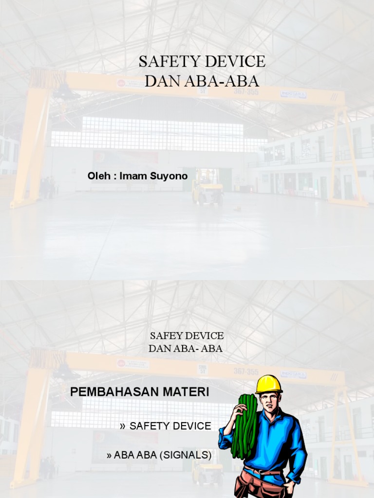 2 Safety Device Dan Aba Aba | PDF