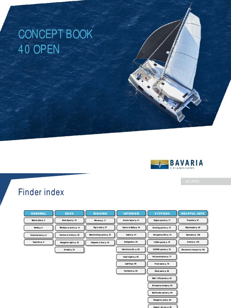 ConceptBook_NAUTITECH-40-OPEN_180703_english | PDF | Rigging | Watercraft