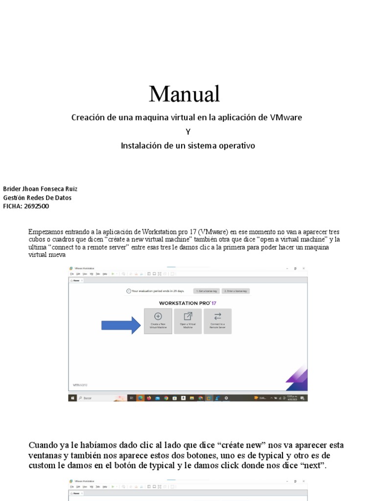 Manual de VMhare | PDF | V Mware | Máquina virtual