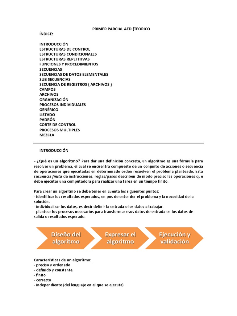 Algoritmos y Estructuras de Control | PDF | Algoritmos | Archivo de computadora