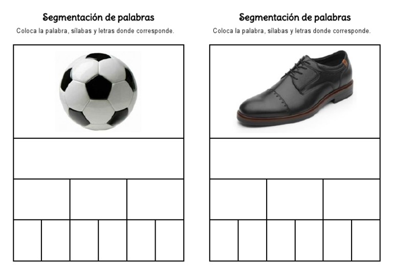 Segmentación de Palabras 5 - 6 | PDF