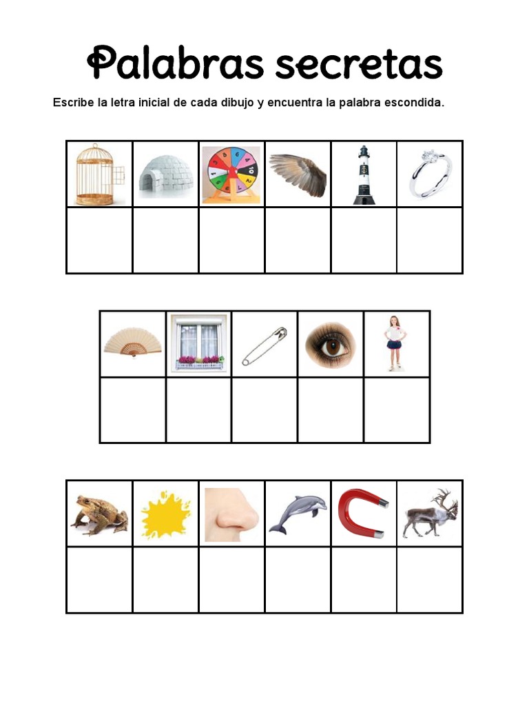 Palabras Secretas 5 | PDF