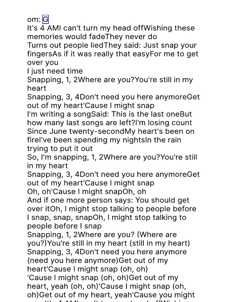 Snap Rosa Linn | PDF | Language Arts & Discipline | Poetry