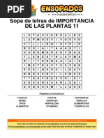 Sopa de Letras de La Fotosíntesis - 76 | PDF
