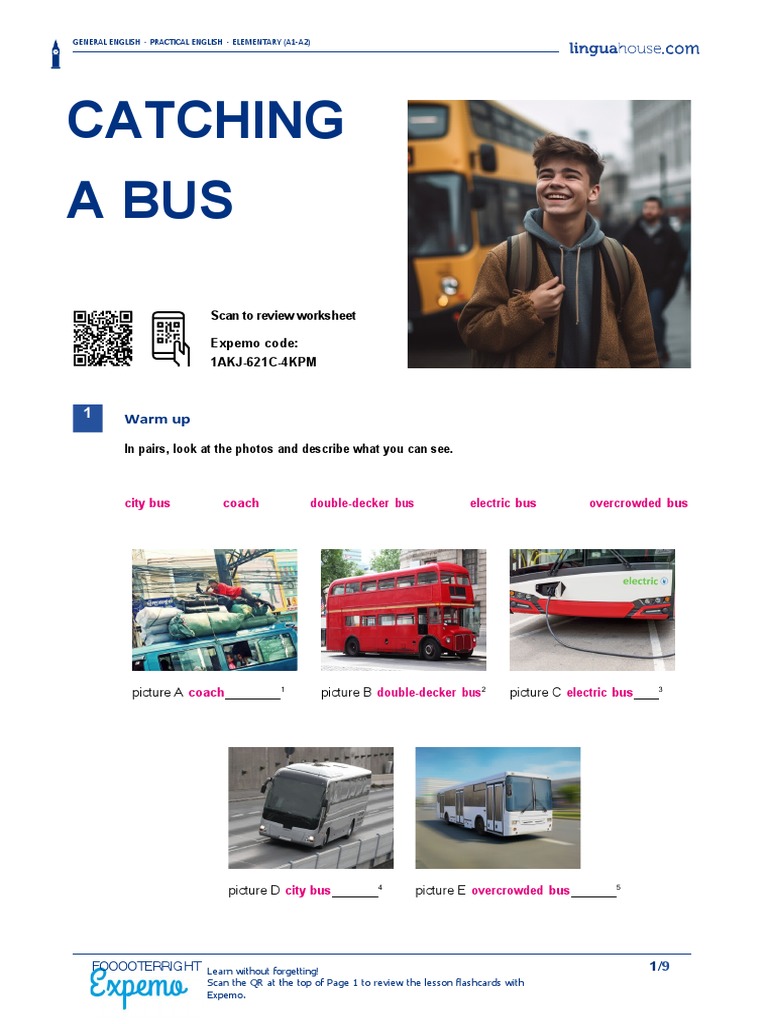 Catching A Bus British English Student | PDF | Bus | Cognitive Science
