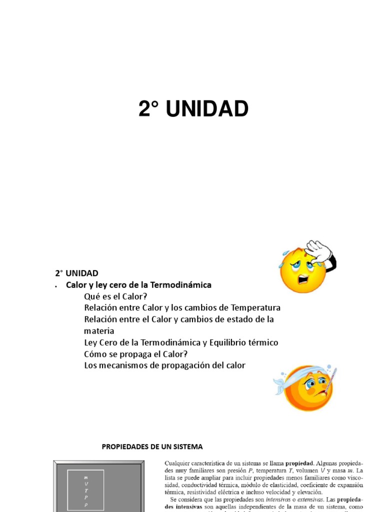 Tema 3 Calor y Ley Cero de La Termodinamica Clase | PDF | Calor | Radiación electromagnética