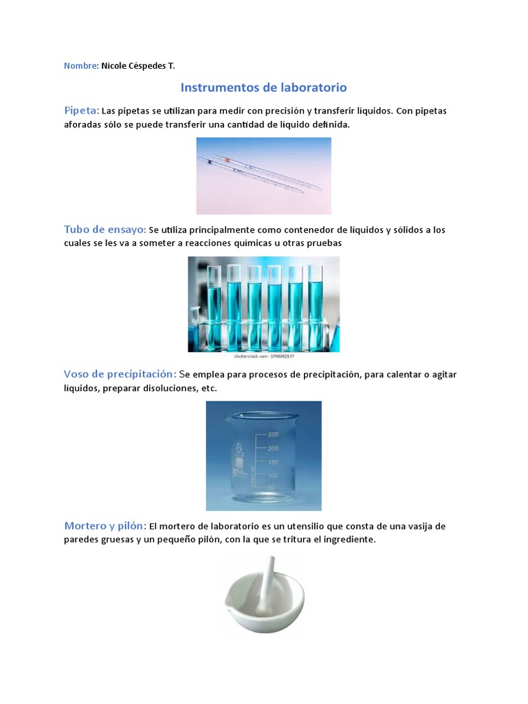 Instrumentos de Lab | PDF | Laboratorios | Valoración