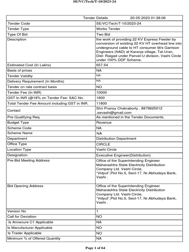 FILE SE VC Tech T-10 2023-24 Version 1 1684570086666 | PDF | Taxes | Specification (Technical ...