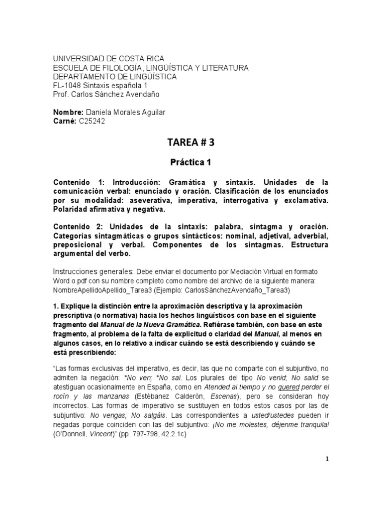 DanielaMoralesAguilar Tarea3 | PDF | Adverbio | Adjetivo