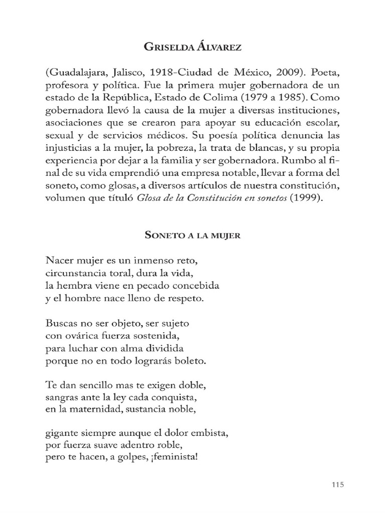Poesía Griselda Álvarez | PDF