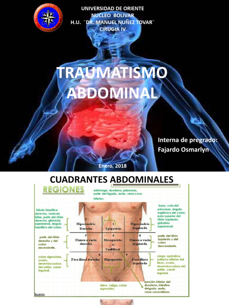 Trauma Abdominal: Evaluación y Manejo | PDF | Abdomen | Lesión
