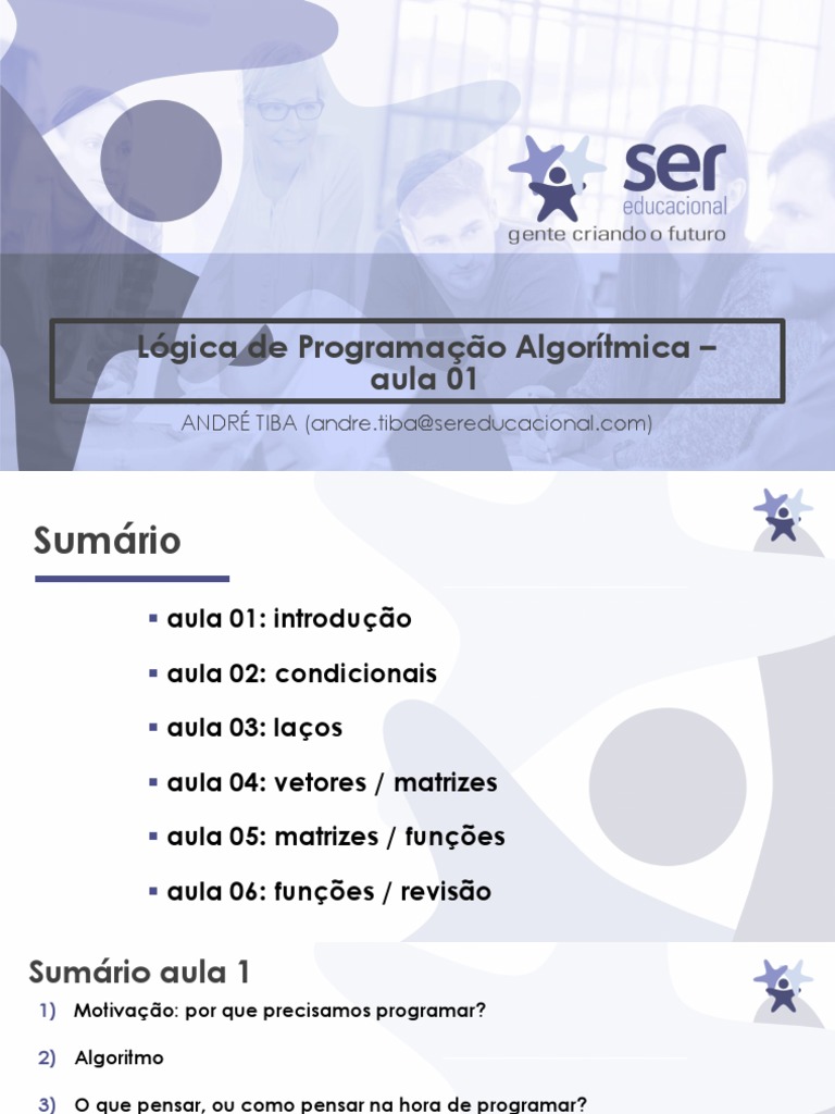Logica - de - Programacao - Aula - 01 - Dig | PDF | Algoritmos ...