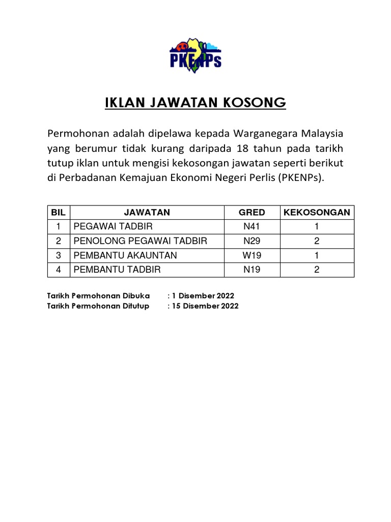 Pkenps Perjawatan 20221201 | PDF