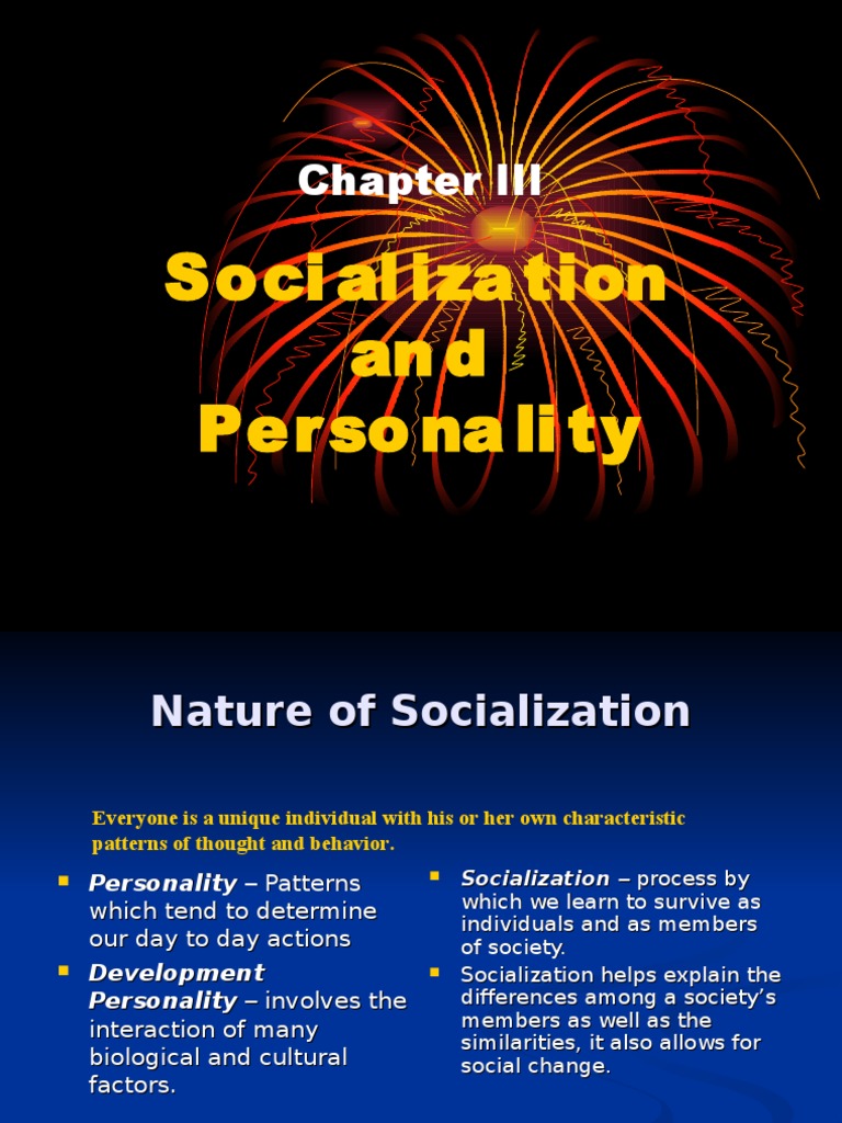 Socialization and Personality Factors | PDF | Socialization | Id