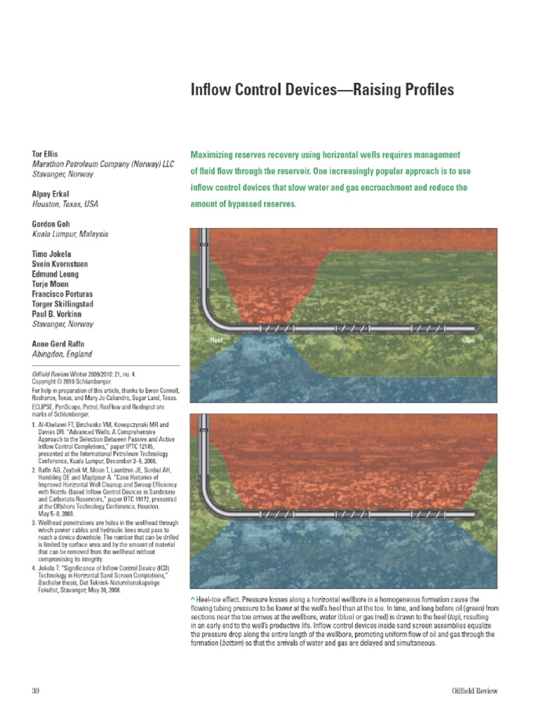 Inflow Control Devices-Raising Profiles SLB | PDF