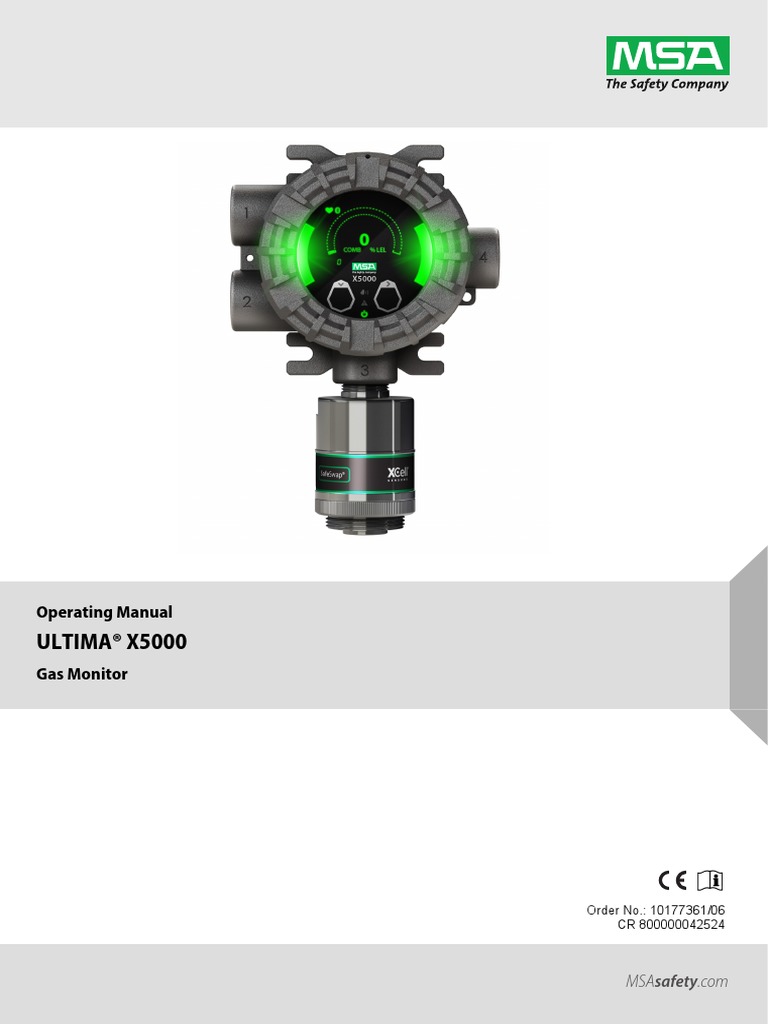 Msa Ultima x5000 Gas Monitor Manual Optimized | PDF | Bluetooth ...