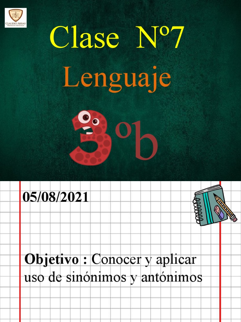 Clase Nº7 Lenguaje 3º | PDF