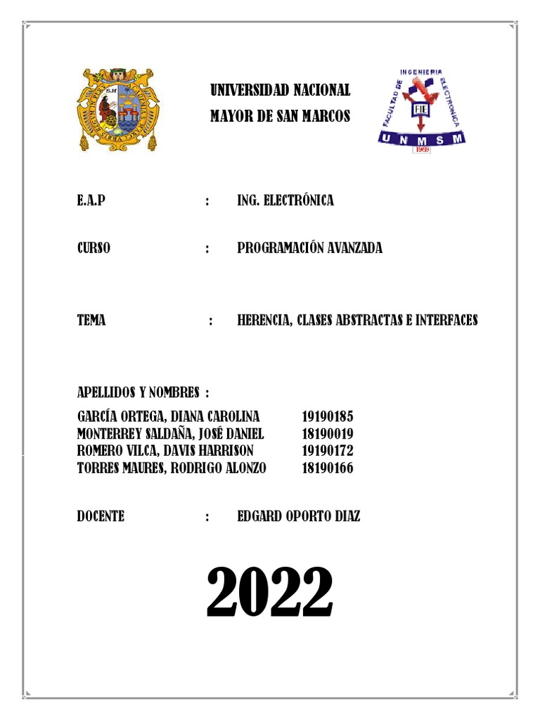 Herencia, Clases Abstractas e Interfaces | PDF | Constructor (Programación Orientada a Objetos ...