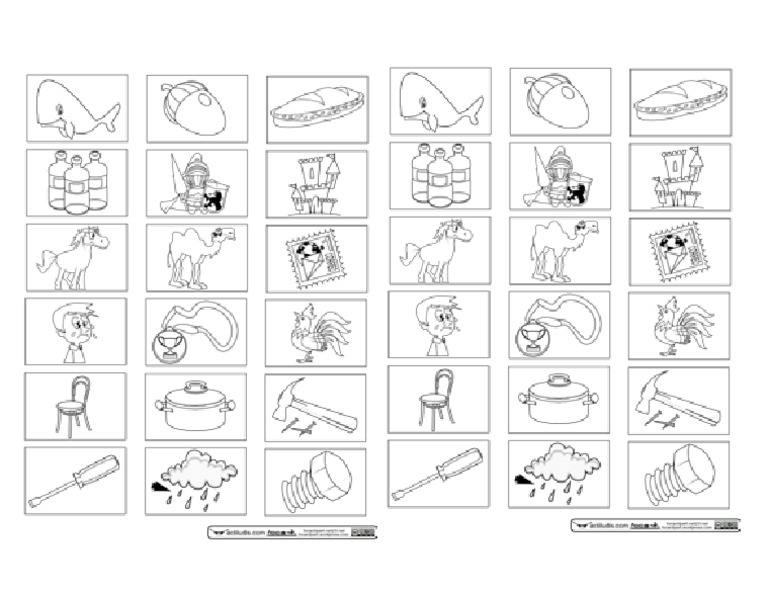 Dibujos Con Lla Lle Lli Llo Llu | PDF