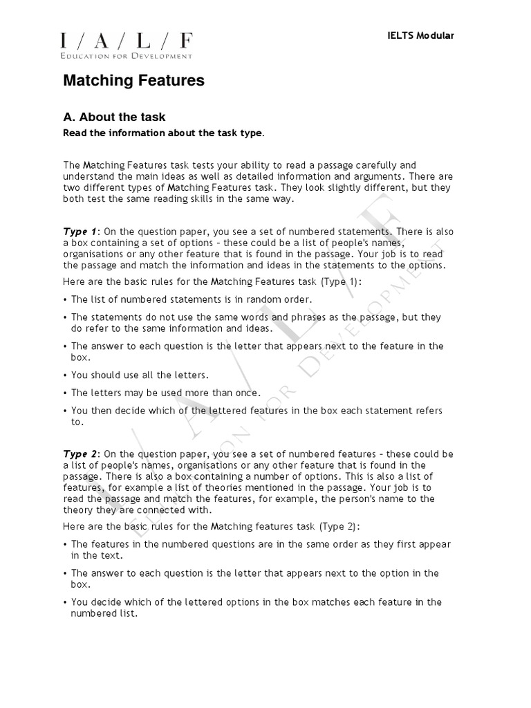 Matching Features | PDF | Tunnel | Brain