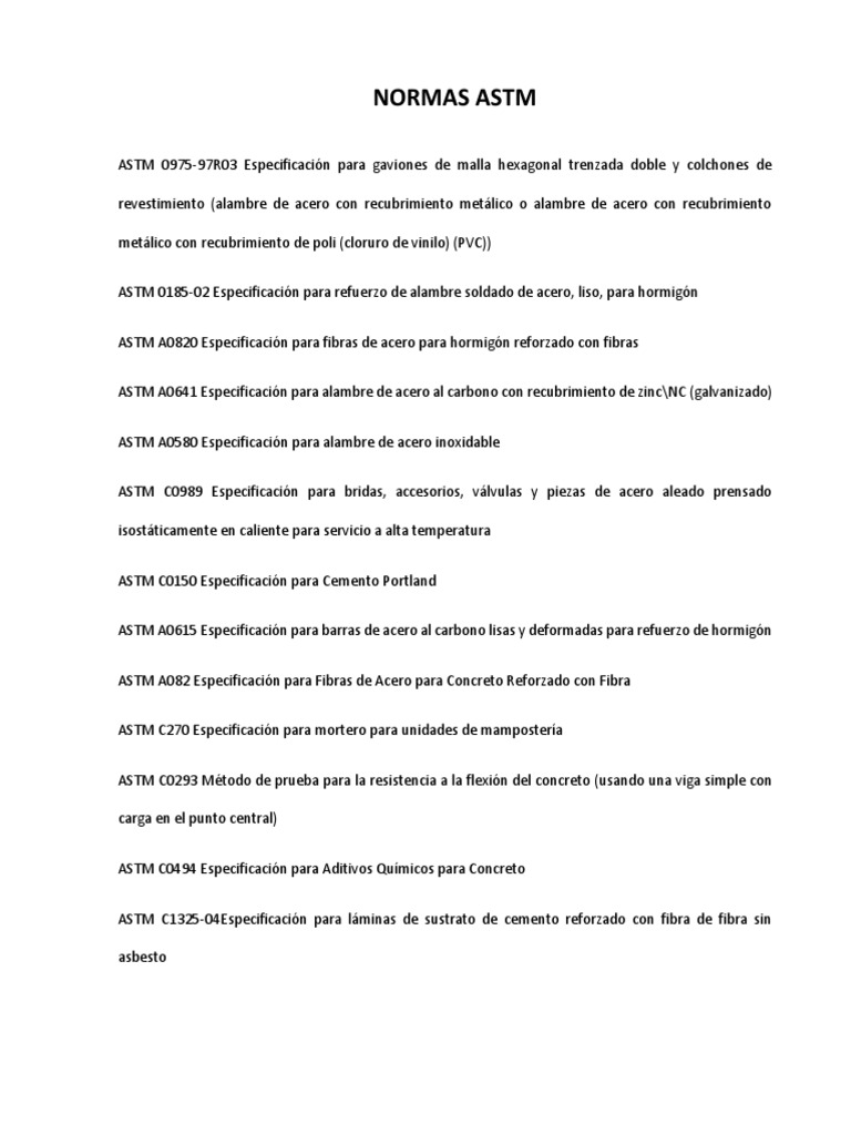 Normas Astm | PDF