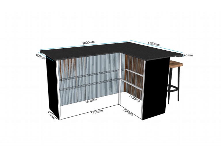 Bar Sketch Up Drawing | PDF
