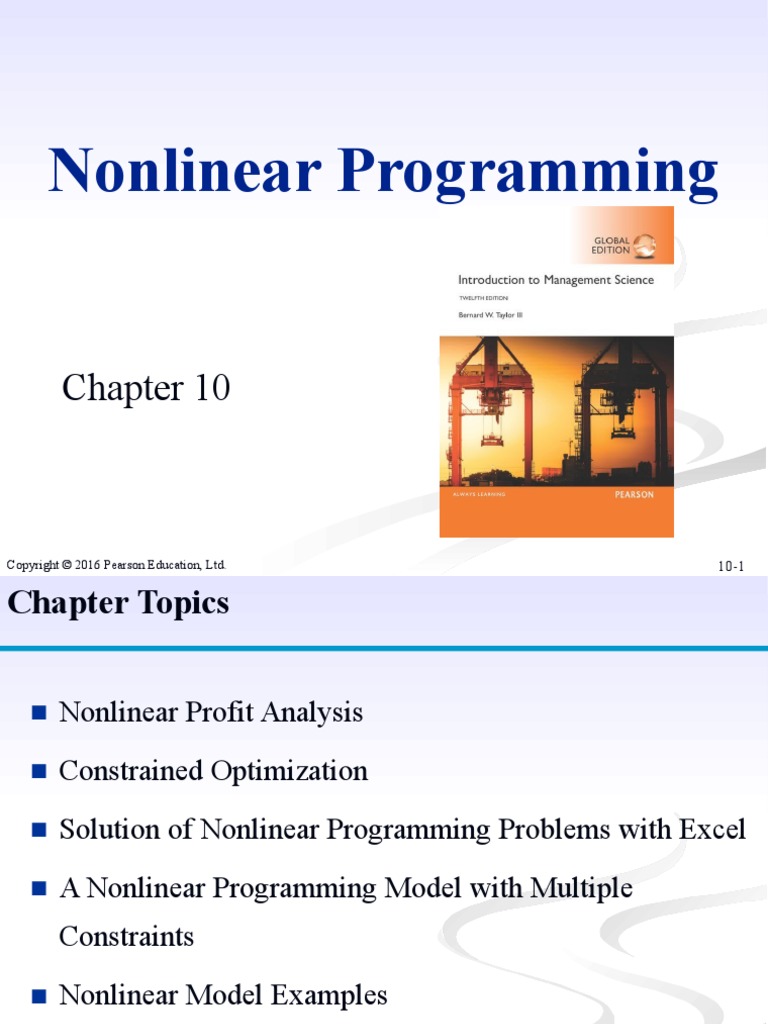 Taylor Introms12 PPT 10 | PDF | Mathematical Optimization | Nonlinear ...