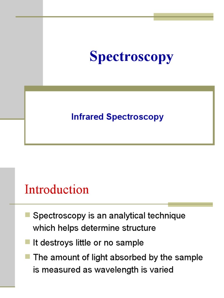 IR Lecture Update | PDF | Electromagnetic Radiation | Infrared Spectroscopy
