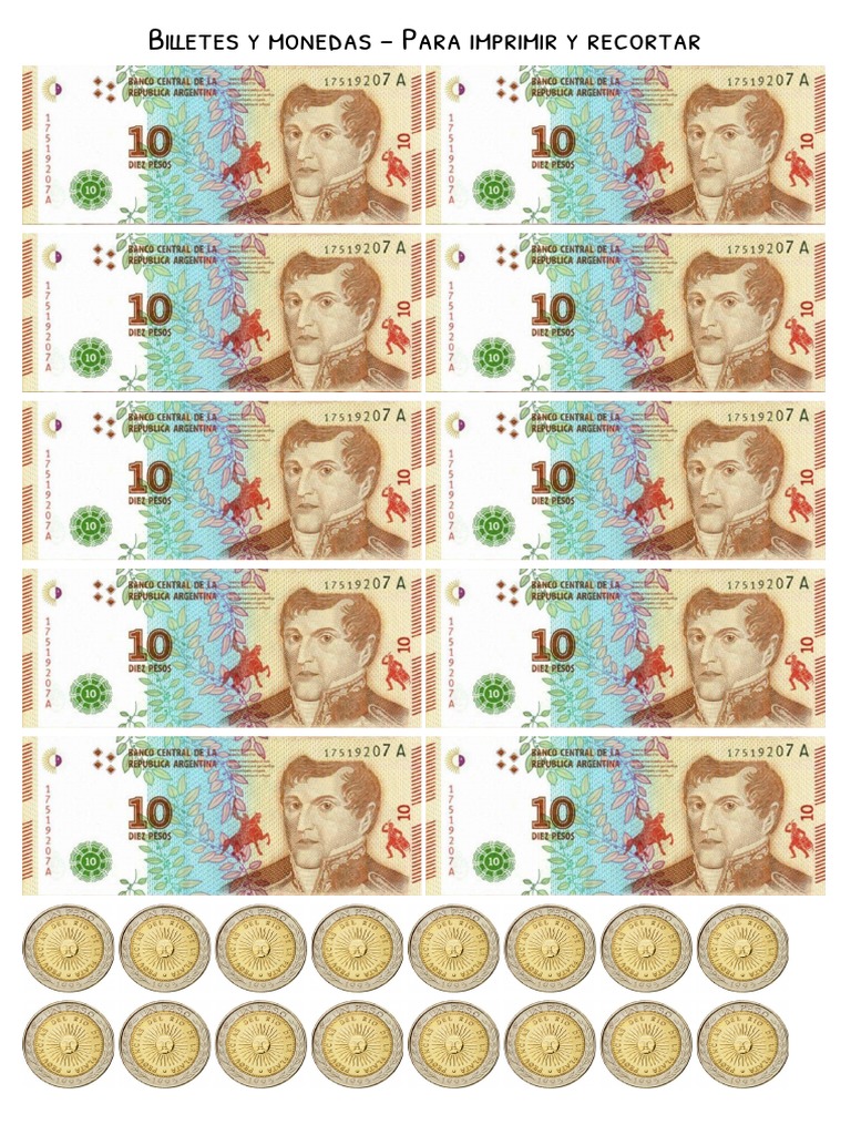 Billetes y Monedas - A COLOR | PDF