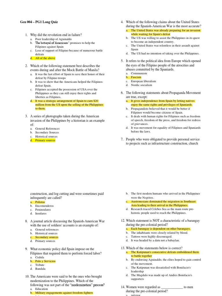 Gen 004 P1 | PDF | Philippines