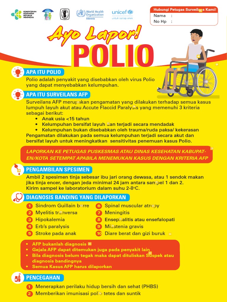 Afp Polio Poster | PDF | Pengembangan Diri | Kesehatan Holistik