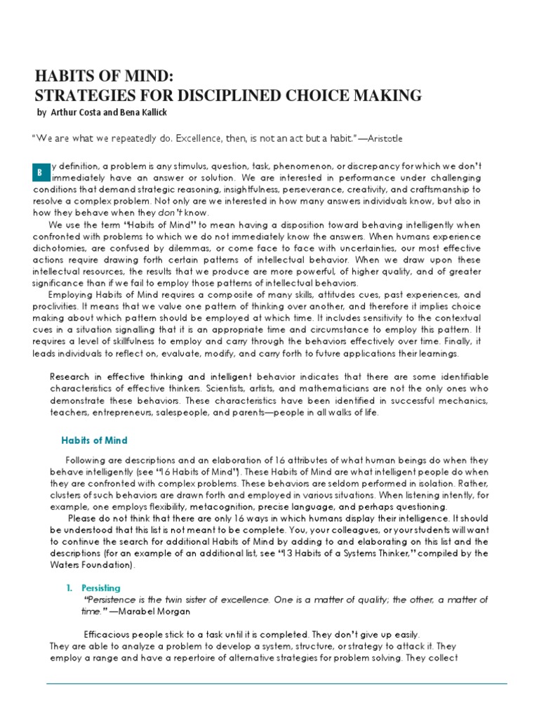 The Systems Thinker | PDF | Thought | Mind