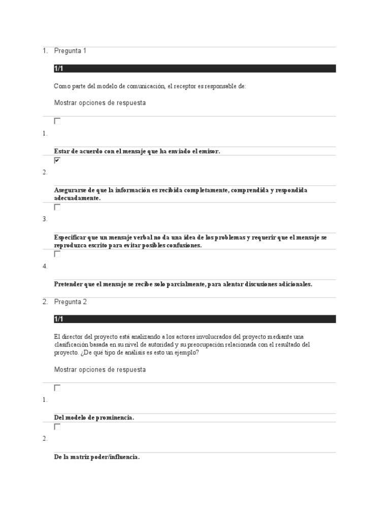 Examen Modulo Comunicacion Pdf Comunicación