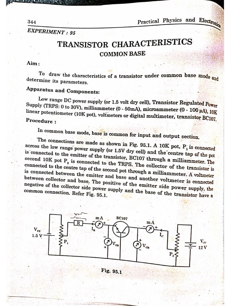 Transistor CB Configuration | PDF