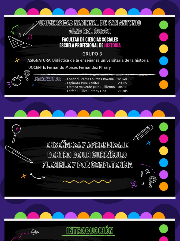 Enseñanza y aprendizaje dentro de un Curriculo Flexible y por ...