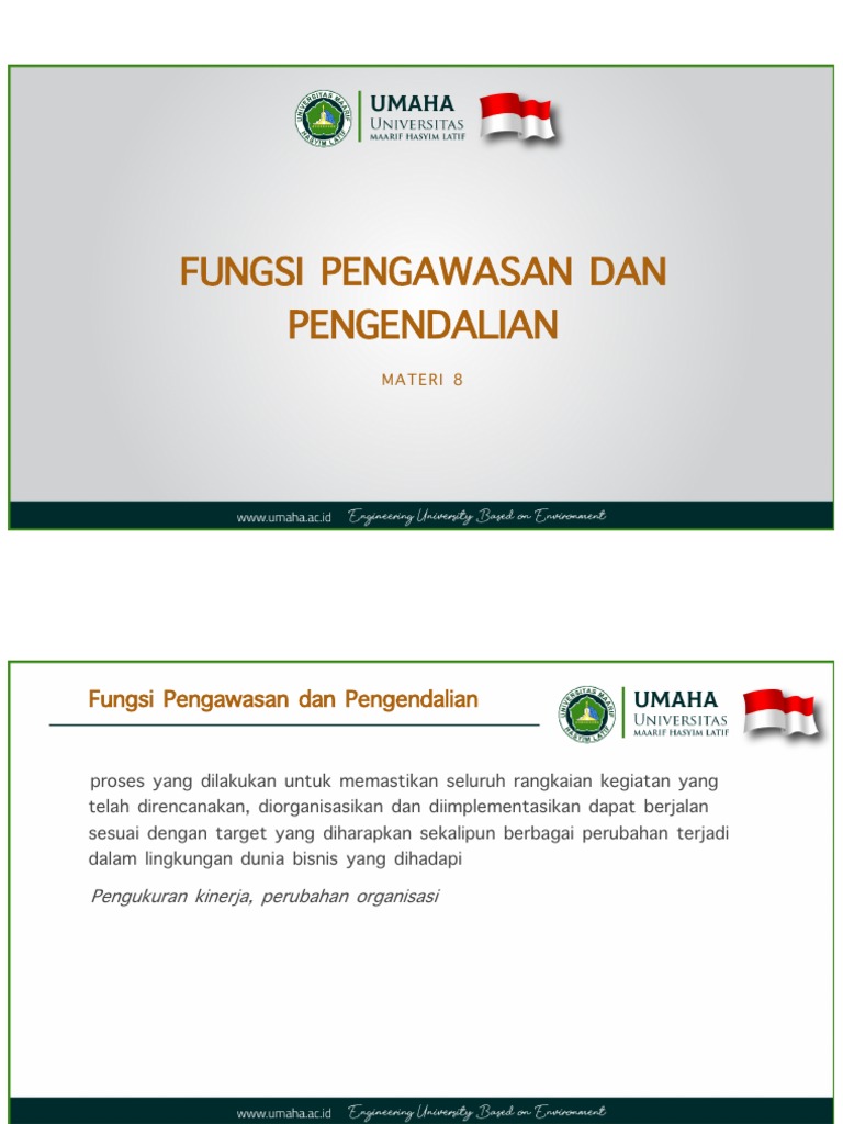 9.Fungsi Pengawasan Dan Pengendalian | PDF