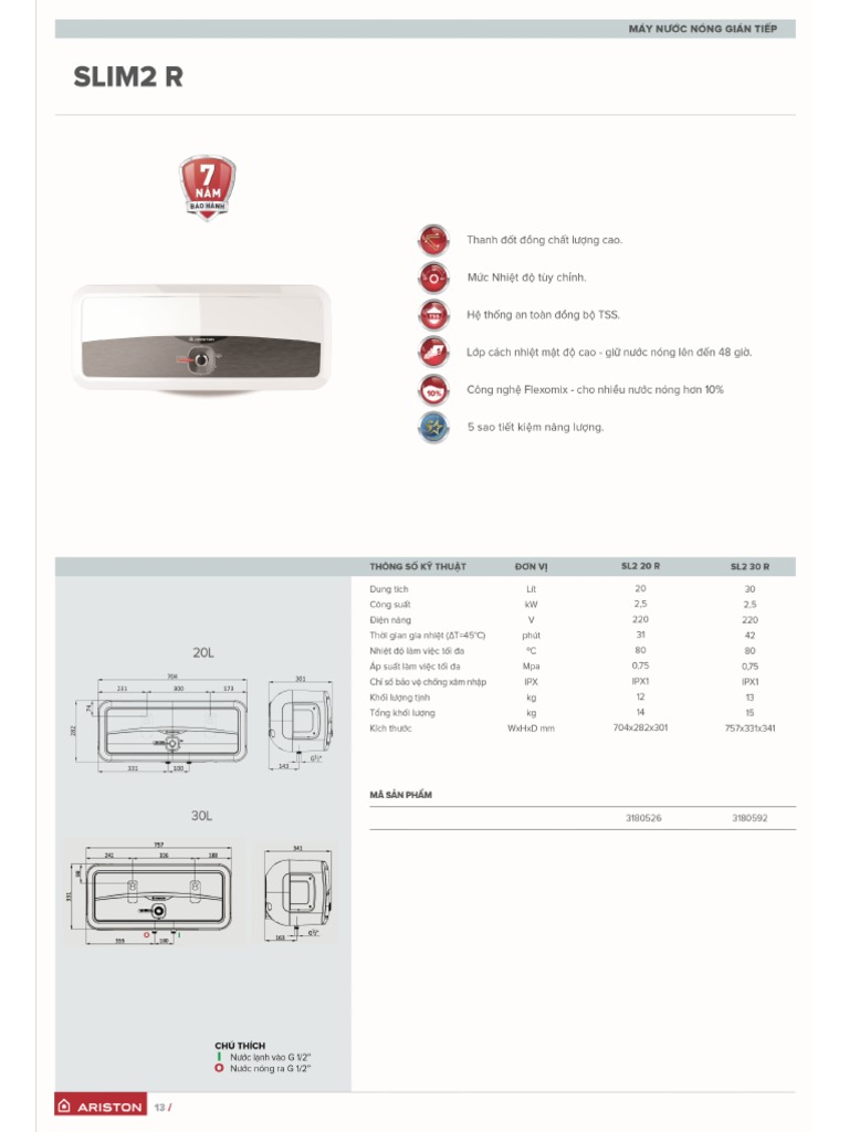 23 Ariston SL2 R | PDF