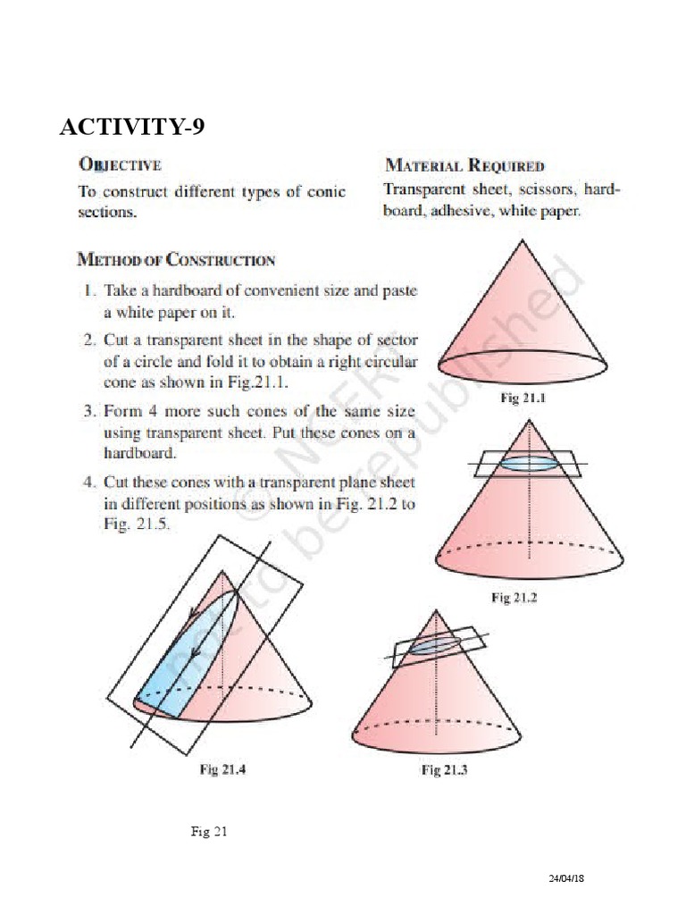Activity 9-Different Conic Sections | PDF | Science & Mathematics