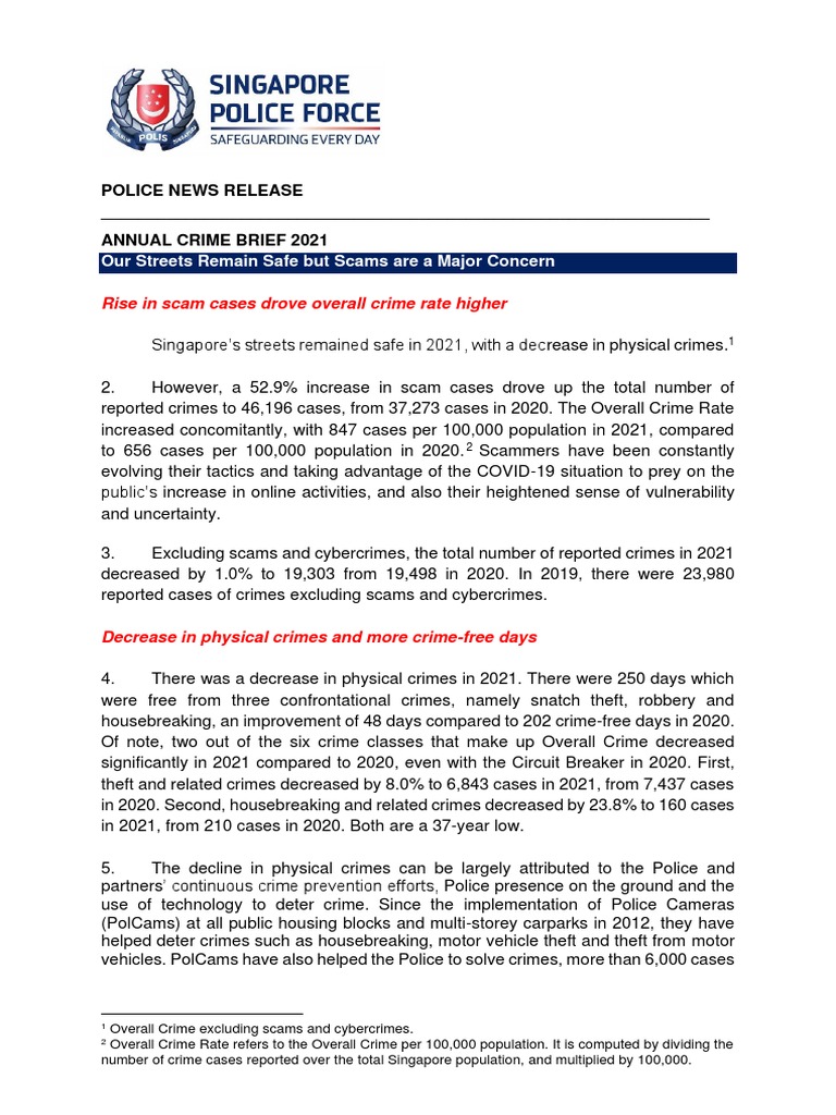 Annual Crime Brief 2021 | Download Free PDF | Phishing | Credit Card