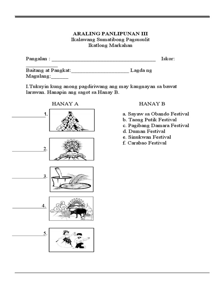 Ap 2nd Summative Test 3rd Quarter Pdf