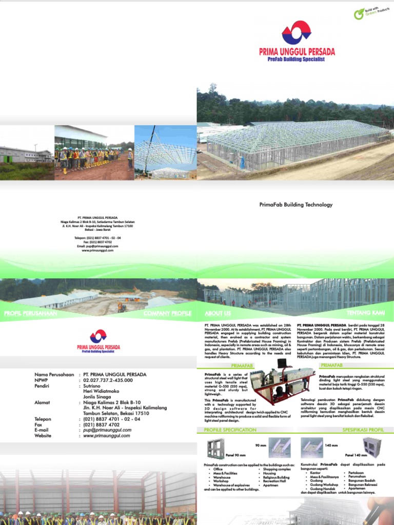 Profil PT. Prima Unggul Persada | PDF