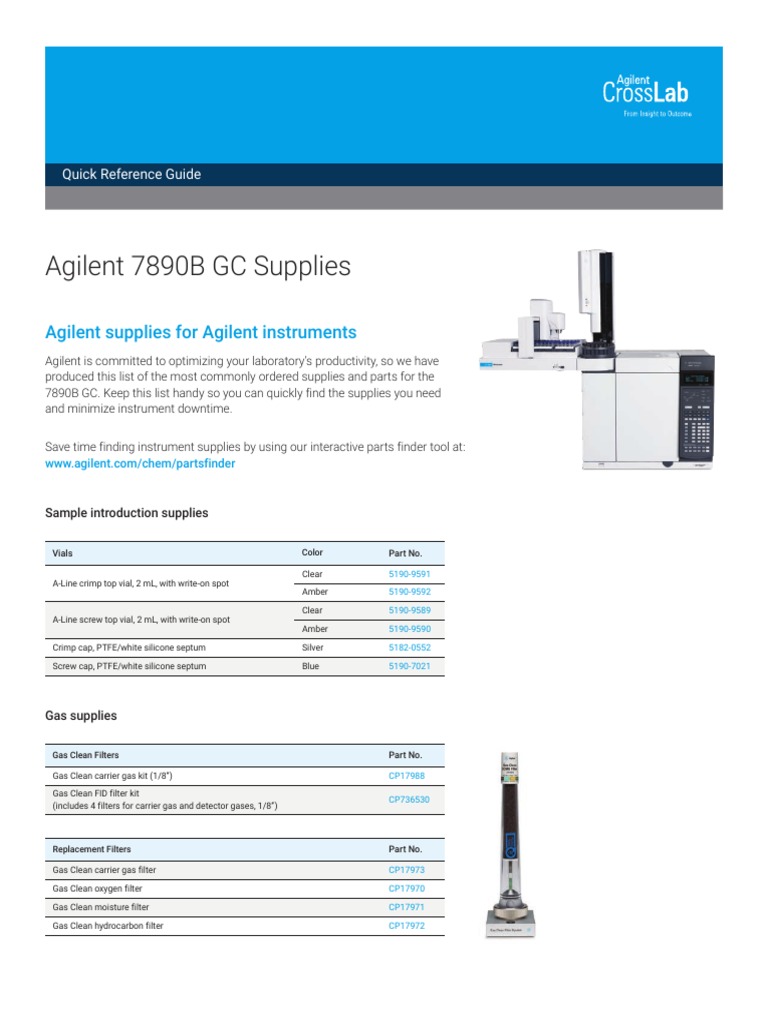 7890b Catalogue Pdf Materials Physical Sciences