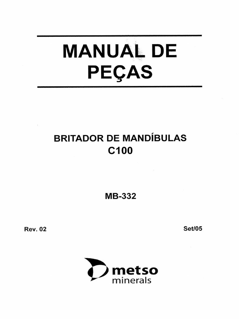 Manual Piezas MB 332 P02 | PDF