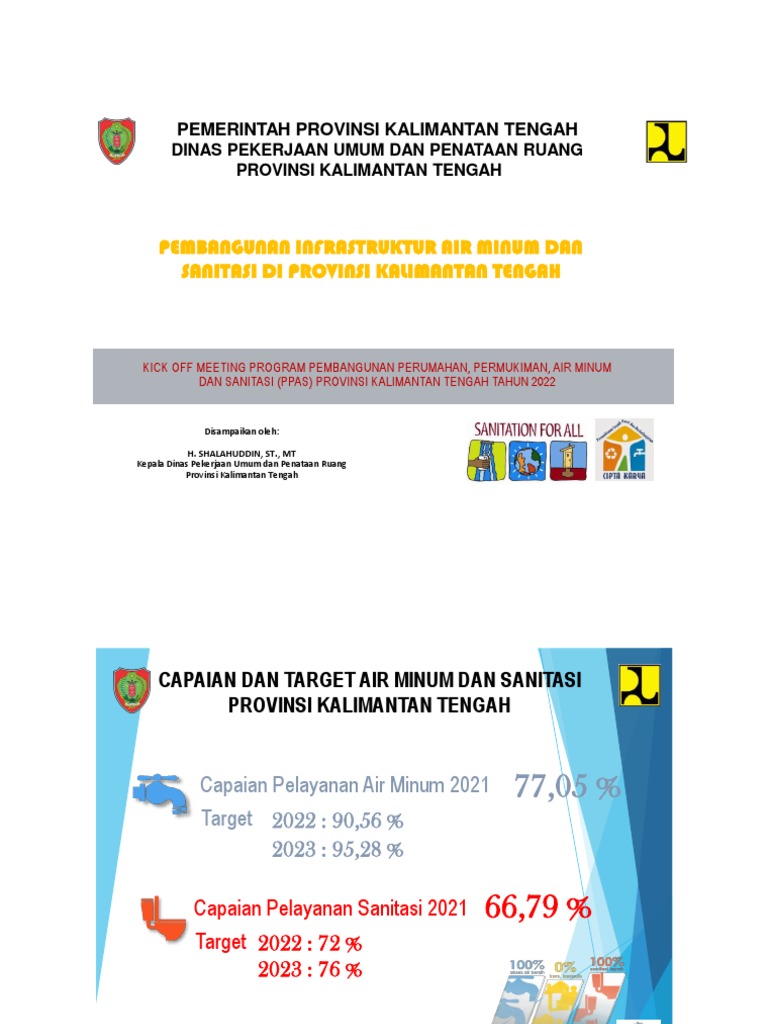 Dinas PUPR Prov. - Paparan Kick Off Meeting PPAS - 2022 | PDF