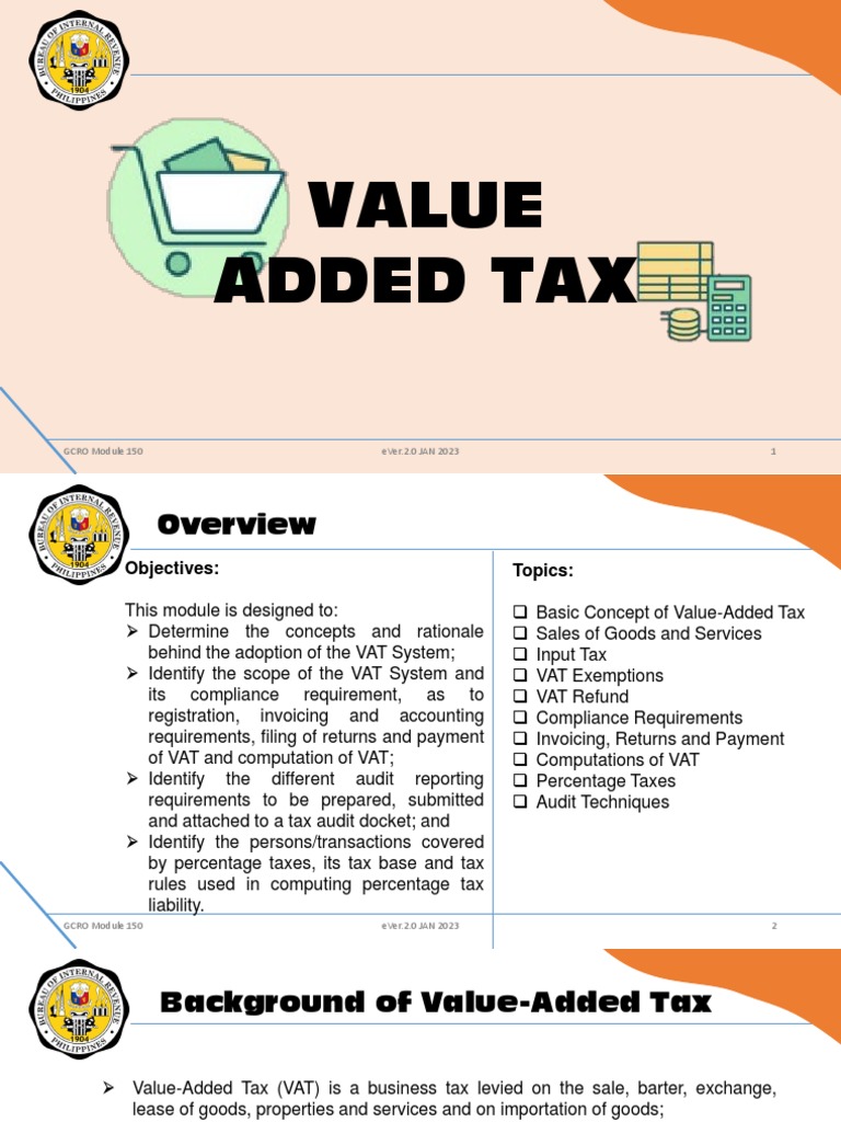 1 Overview | PDF | Value Added Tax | Taxes